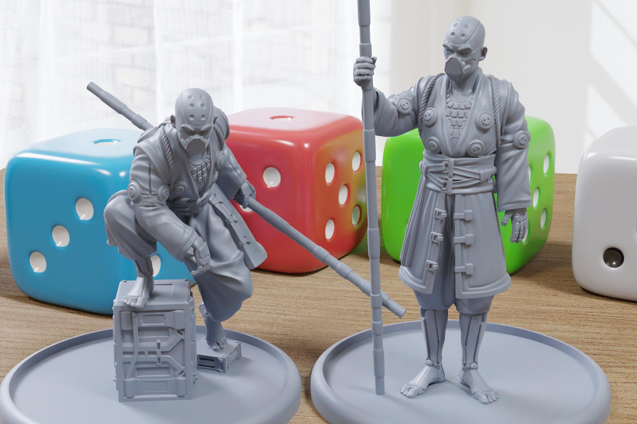 Hong Yuan - 3D Printed Mini - Cyberpunk / Sci-Fi - Tabletop Miniature