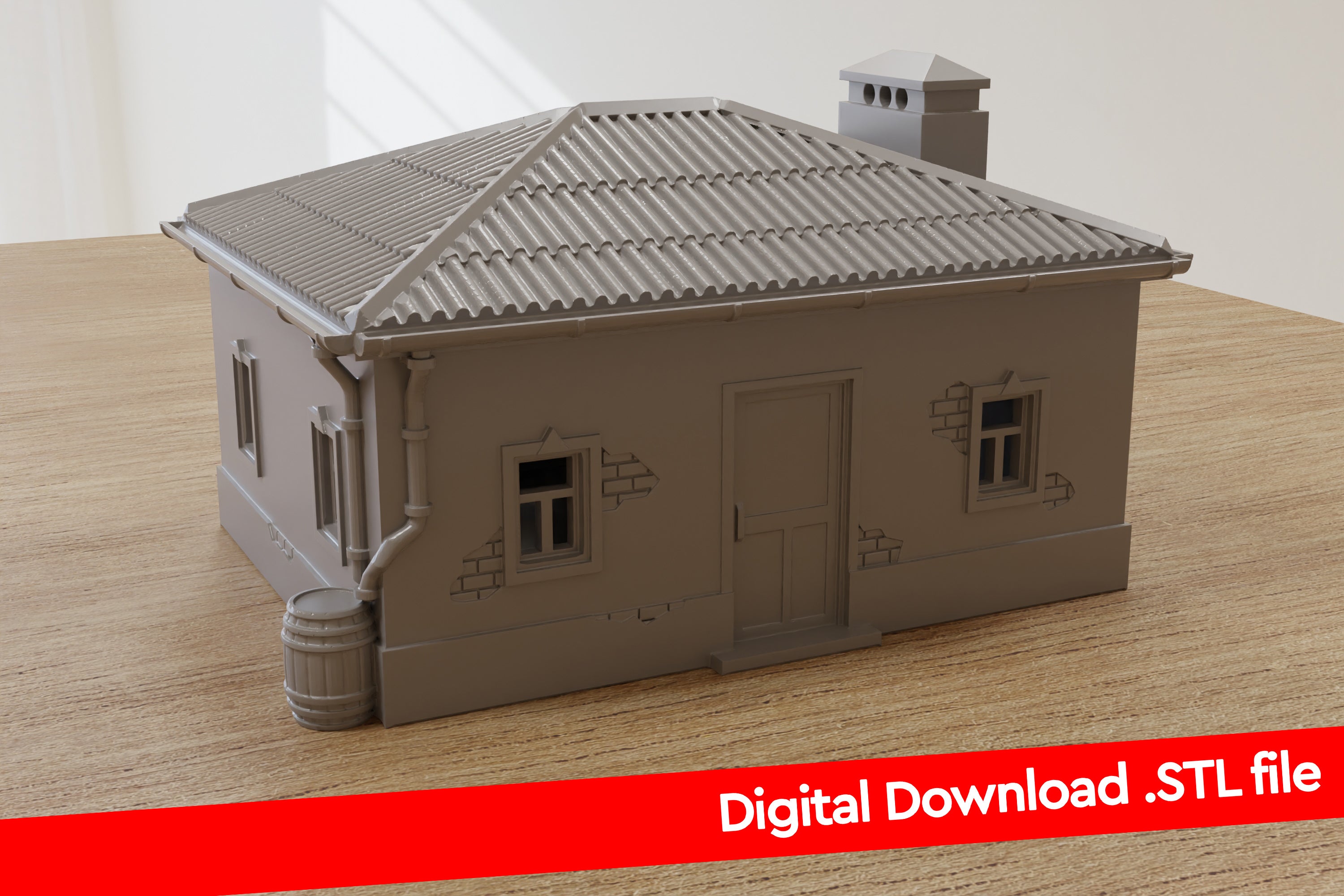 Soviet Small Rural House Zona Alfa - Digital Download .STL Files for 3