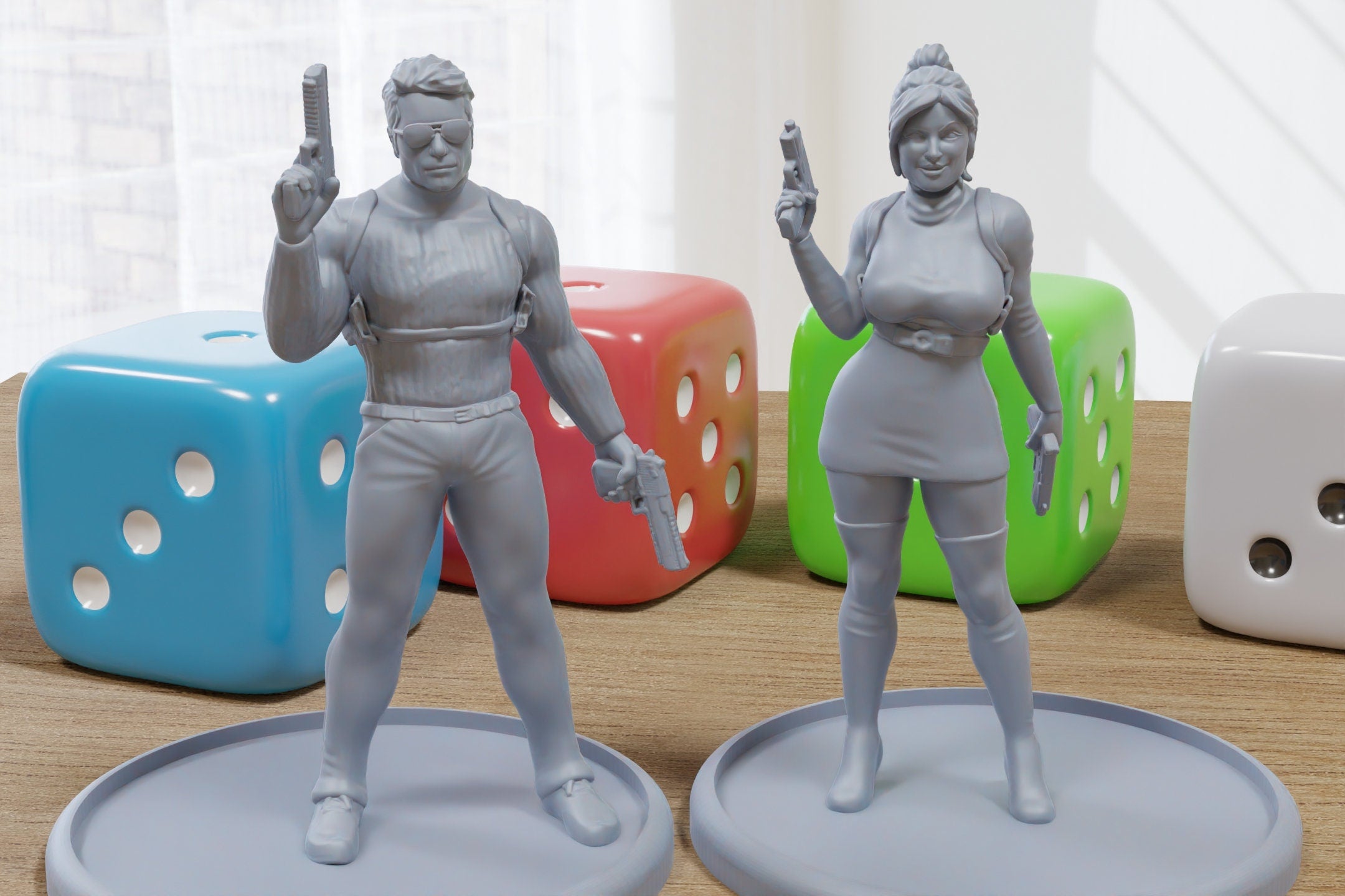 Field Agents - 3D Printed Minifigures for Fantasy Miniature Tabletop G