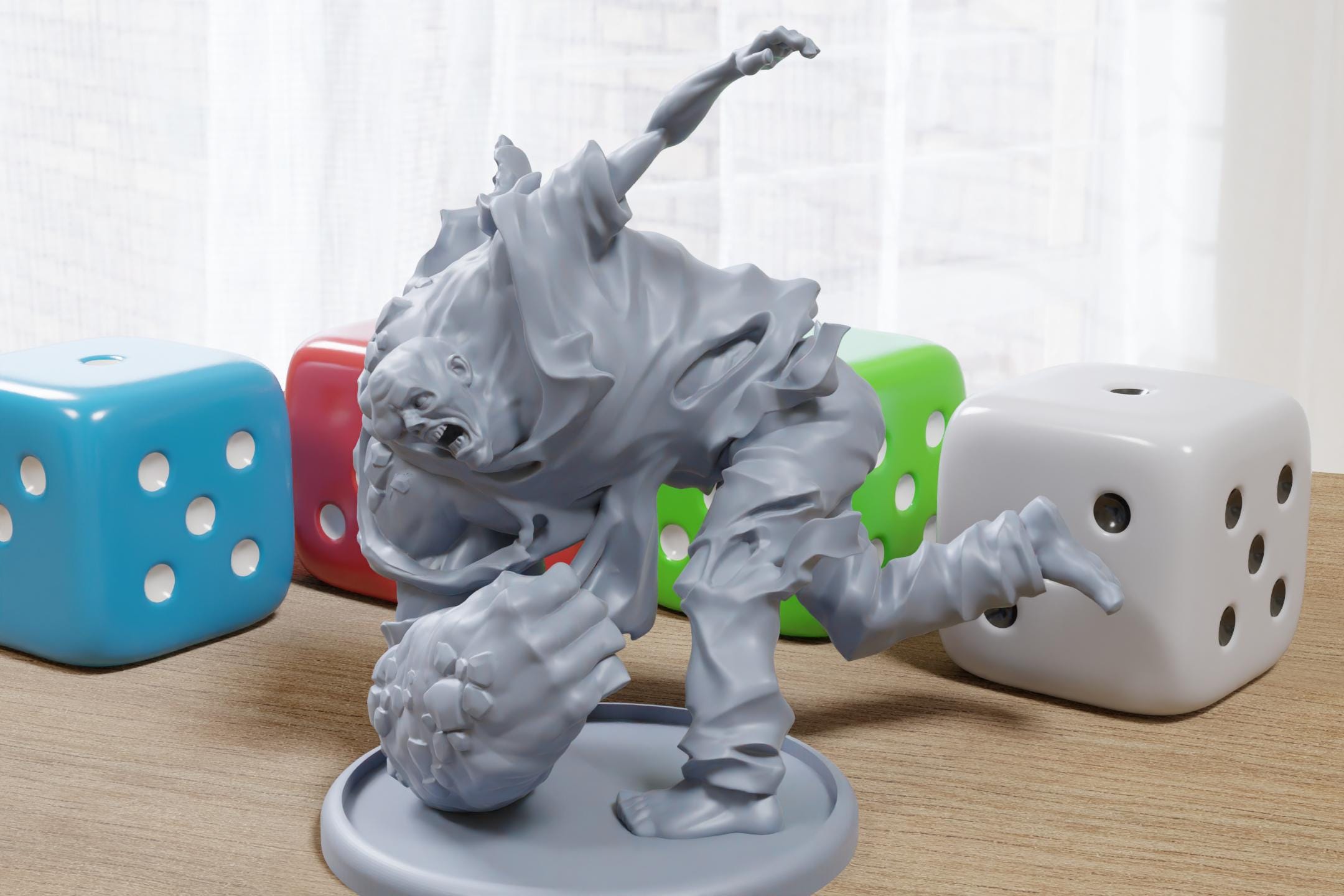 Wrecker Zombie - 3D Printed Minifigure for Zombie Post Apocalyptic Min