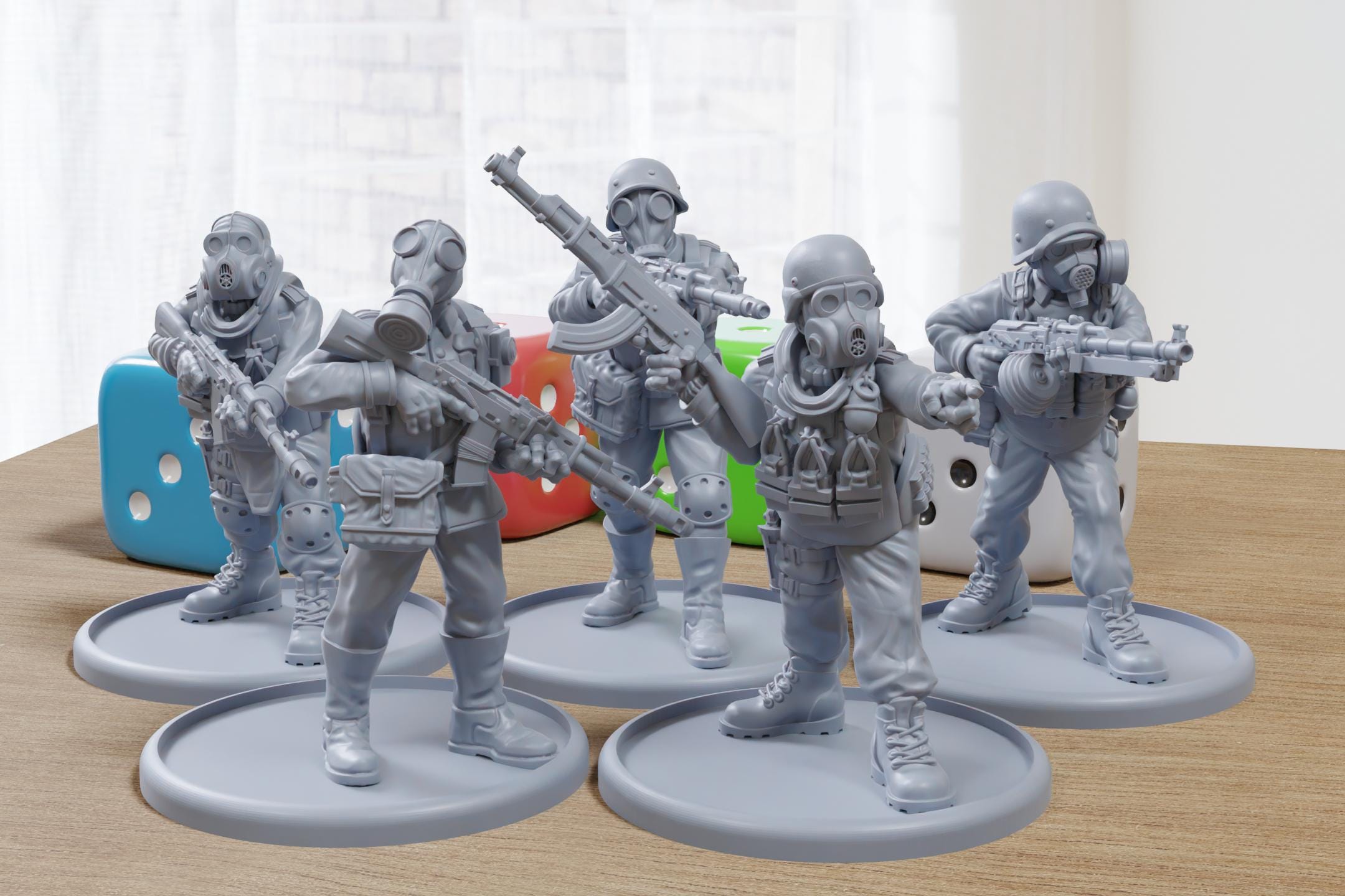 Stalker Soldiers Charlie - 3D Printed Minifigures - Post Apocalyptic M