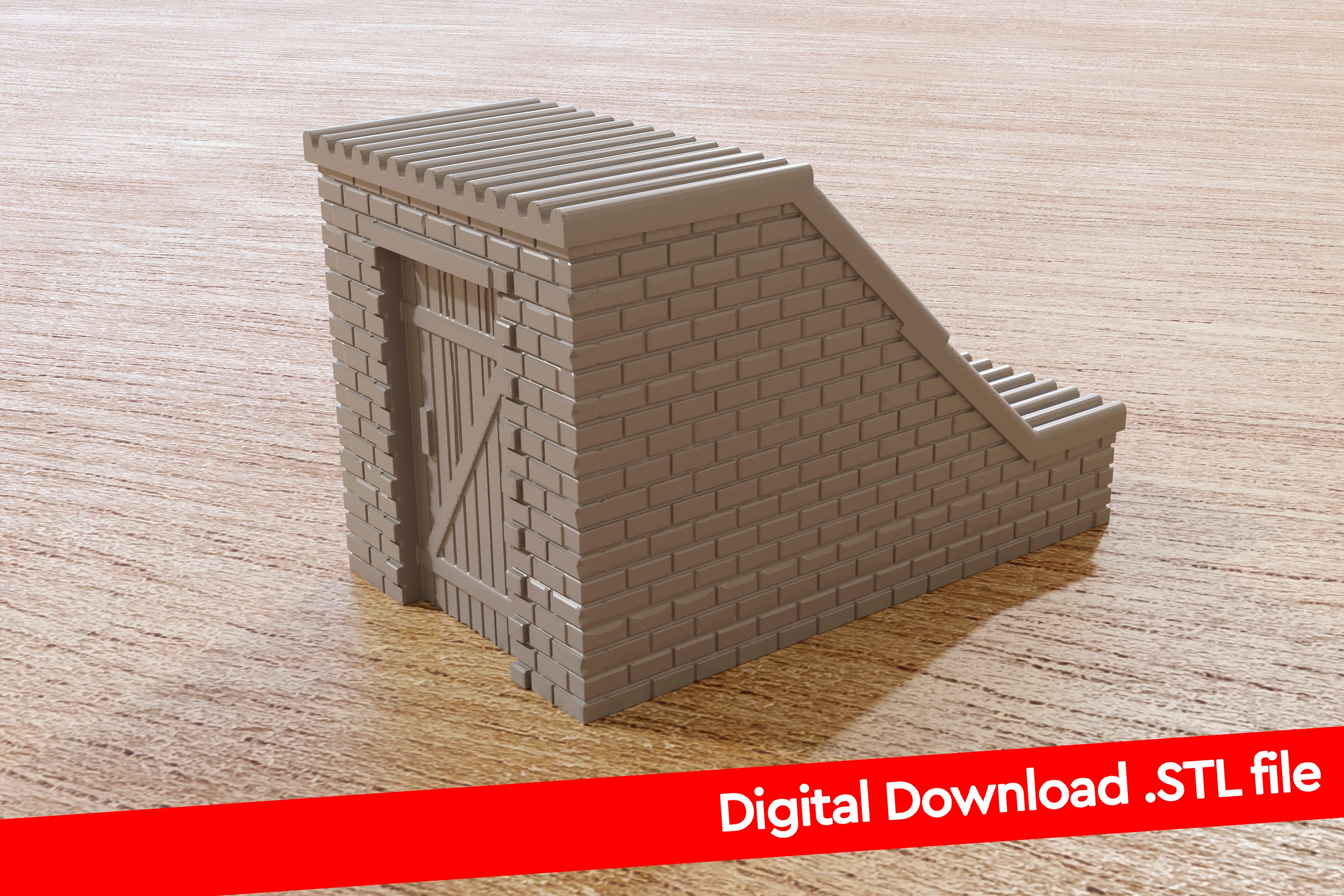Rural Cellar Entrance - Digital Download .STL Files for 3D Printing