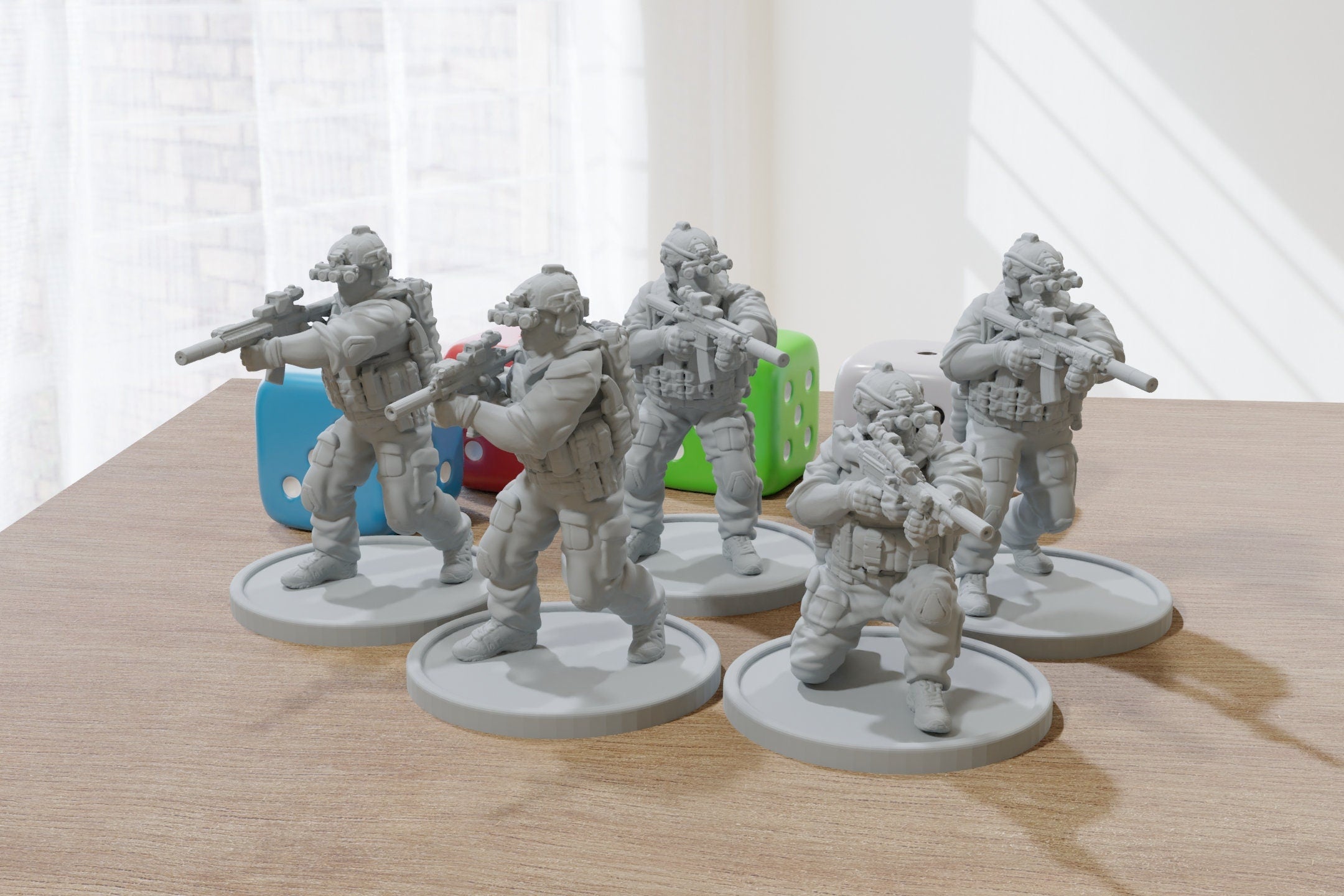 US Navy Seals Element - 5pc - Modern Wargaming Miniatures for Tabletop