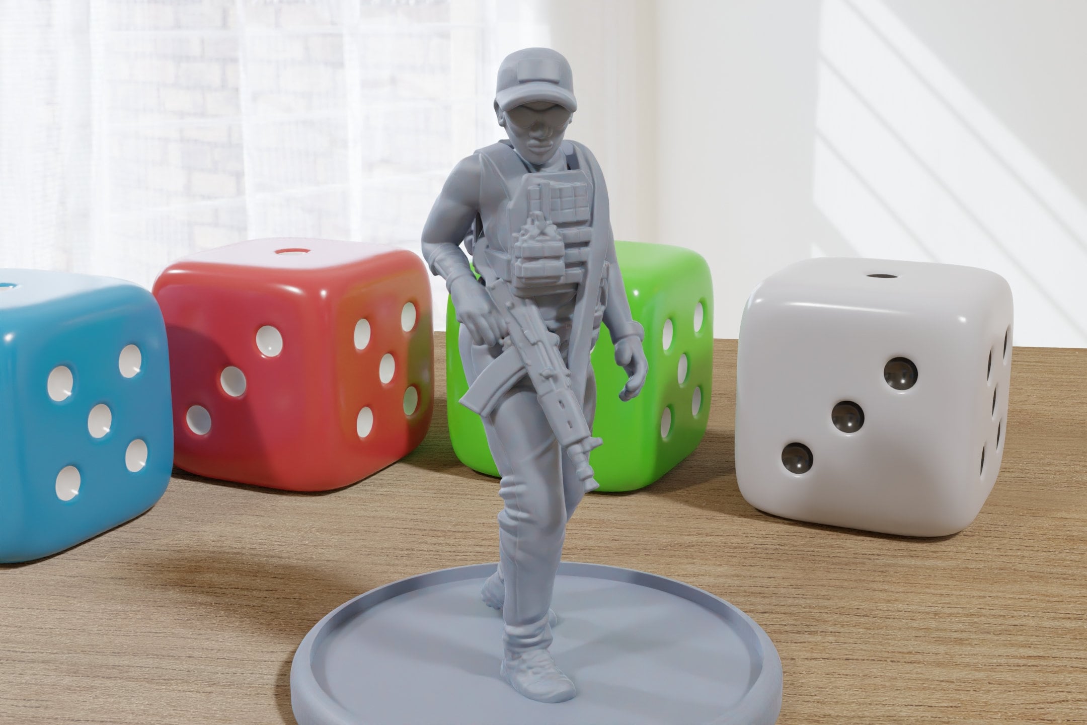 PMC Female - Modern Wargaming Miniatures for Tabletop RPG - 28mm / 32m